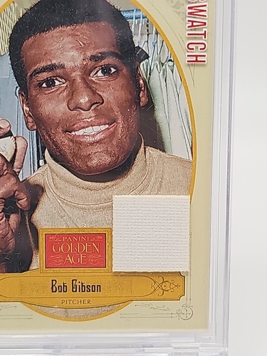 Bob Gibson Game Used Swatch Patch 2021 SportsCards Jersey Fusion ...