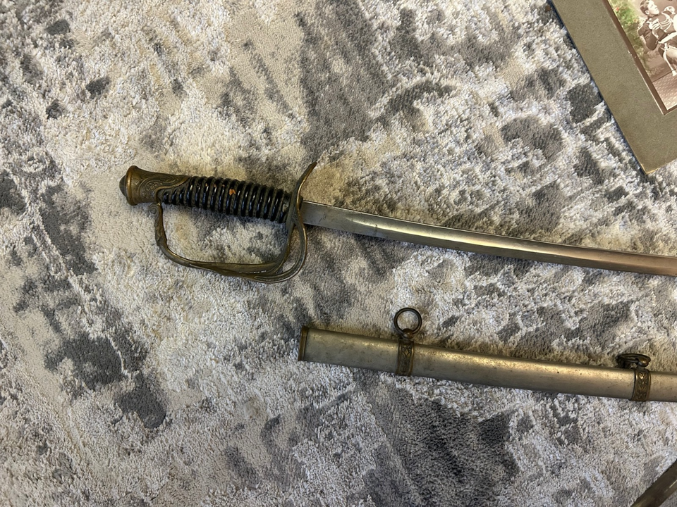 Two M1872 Ames Cavalry Officers Swords with Scabbards and with a ...