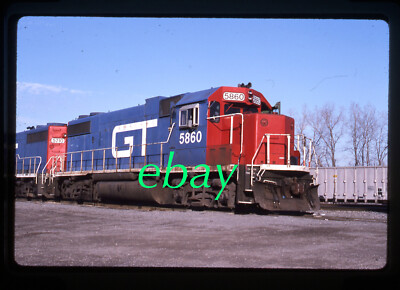 Orig Slide Grand Trunk Western GTW #5860 GP38-2 1994 | eBay