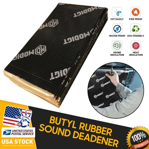 14Sheets Car Truck Bonnet Dashboard Insulation Mat Butyl Rubber 20''x12 ...
