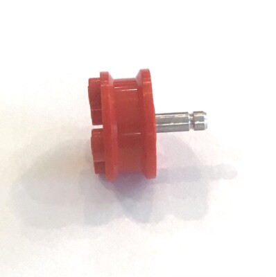 LEGO One Red Wheel with 4 Studs and Axle Part 7039 | eBay