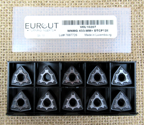 (10) EURCUT Turning Inserts WNMG 433-WM+ DTCP126 (NOS) ~ Made in ...
