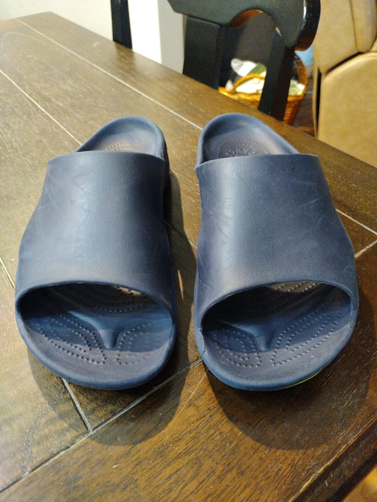 DAWGS NAVY BLUE SLIDE SANDALS 9/10 WOMENS | eBay