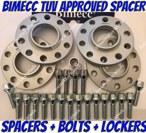 Alloy Wheel Spacers 20mm Bmw Mini R60 R61 Paceman M4X1.25 + Lockers sil ...