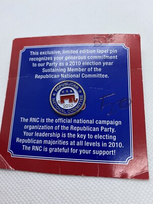 2010 RNC Republican National Committee Lapel Pin~ Brooch | eBay