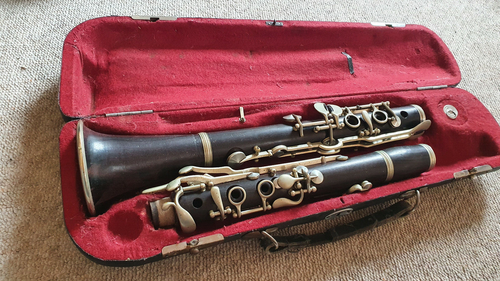 Nice old wooden Clarinet with 4 rings | eBay