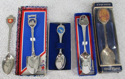 Travel Souvenir Collector Spoons States Places Countries Vintage Mixed ...
