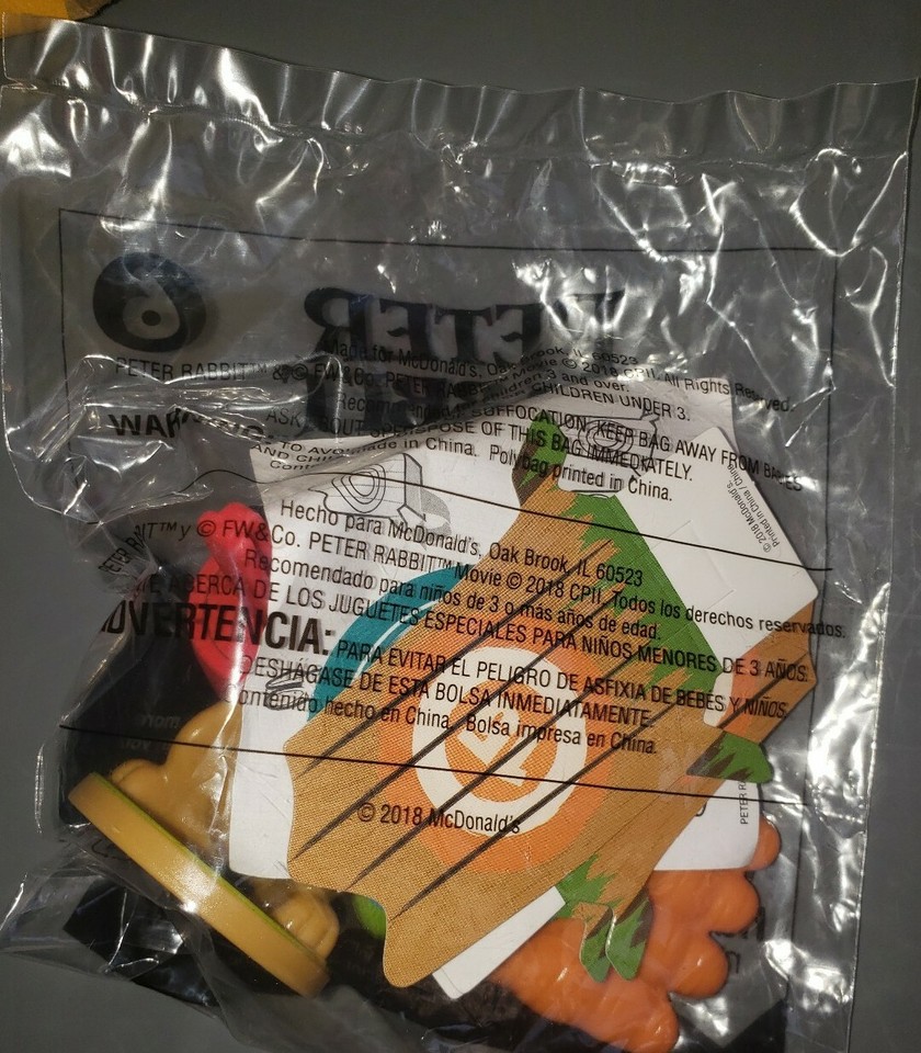 McDONALD'S 2018 PETER RABBIT HAPPY MEAL TOY #6 PETER RABBIT LAUNCHER | eBay