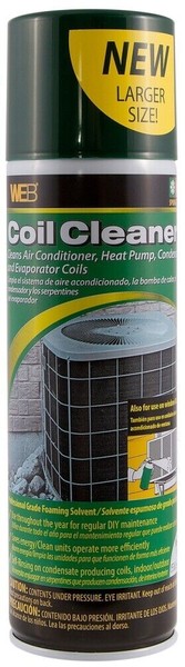 Web WCOIL19 19 oz. Condenser Coil Cleaner Spray For Air Conditioner ...