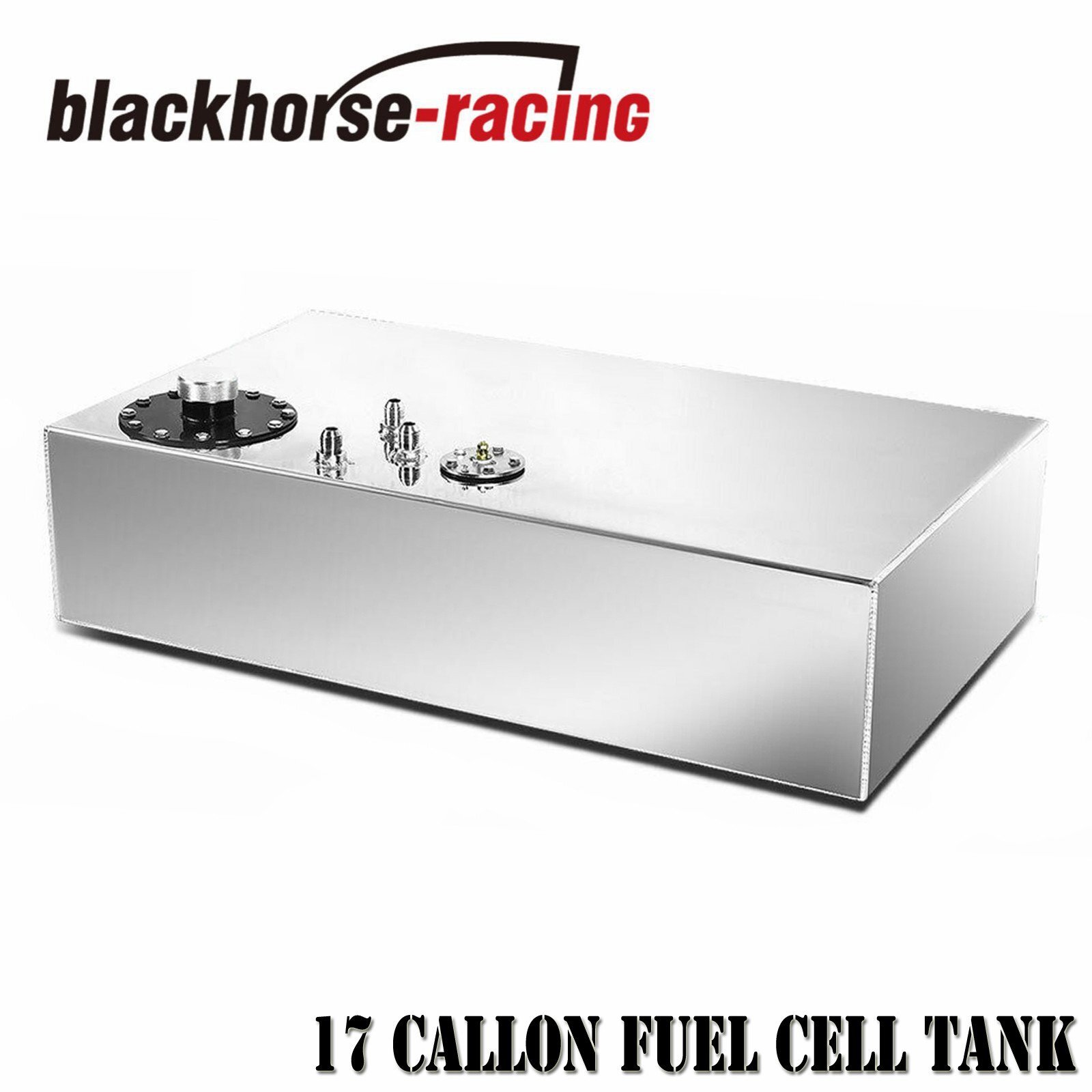 17 Gallon Street Rod Aluminum Race Fuel Cell Gas Tank w/ Cap & Level ...