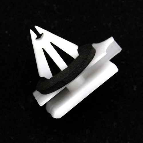 10 White Nylon Rocker Molding Retainer Clip With Sealer For GM 11609923 ...