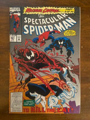 SPECTACULAR SPIDER-MAN #201 (Marvel, 1976) VF Venom, Carnage, Black Cat ...