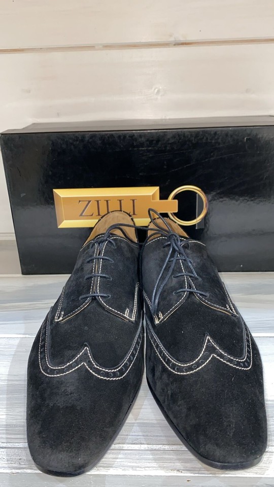 ZILLI Men's Shoe Size Eu 44 English Suede Black (Retail) ZLP12 | eBay