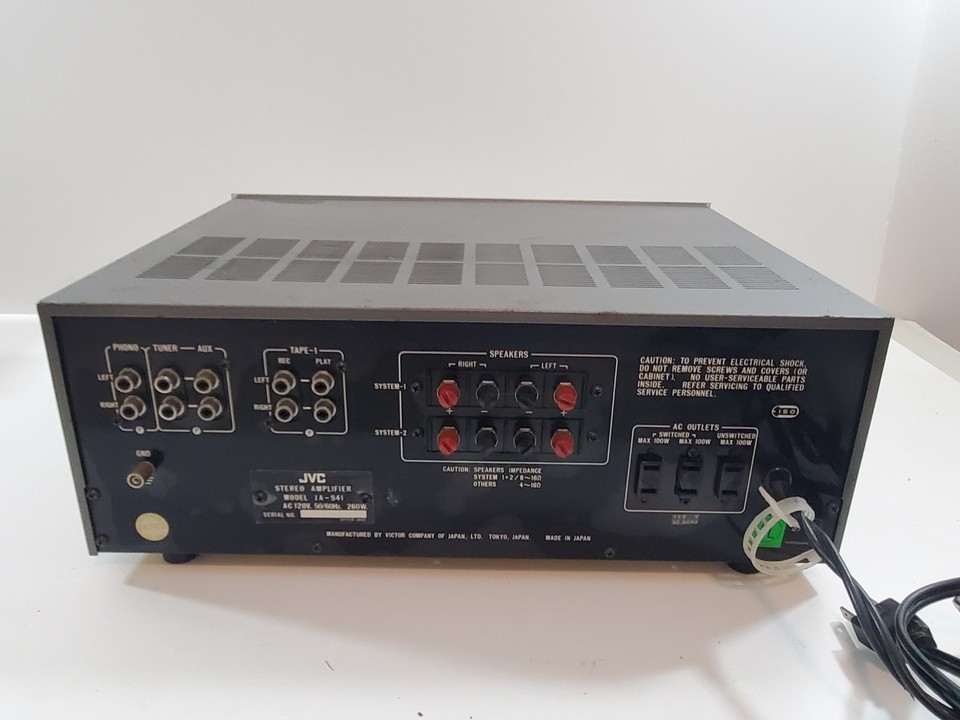Vintage 1976 JVC JA-S41 ~ Stereo Integrated Amplifier ~ 60 WPC into 8Ω ...