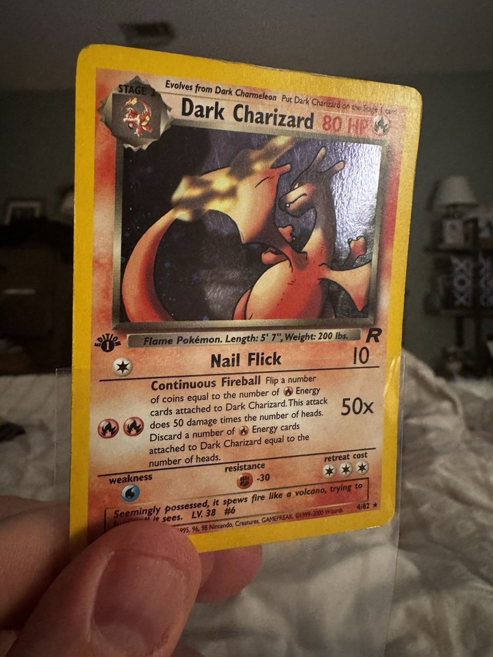 Dark Charizard - 4/82 - Pokemon Team Rocket 1st Edition Holo Rare Card ...