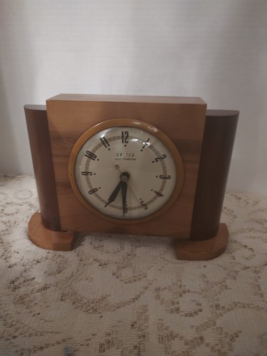 United Clock Corp Vintage Electric Clock Art Deco/MCM Model 75 WORKS ...