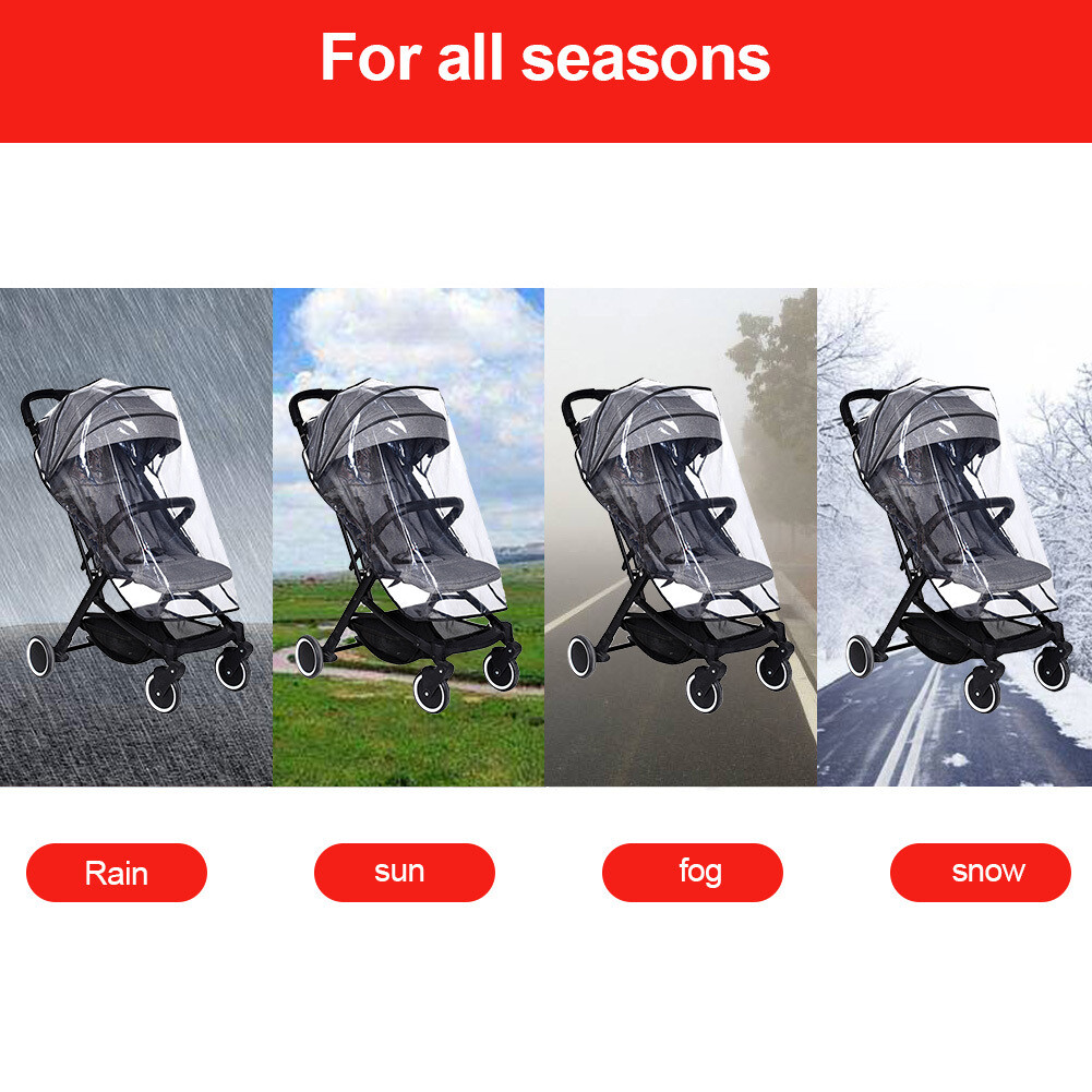 Baby Rain Cover Universal Stroller Pushchair Buggy Pram Clear Protect ...
