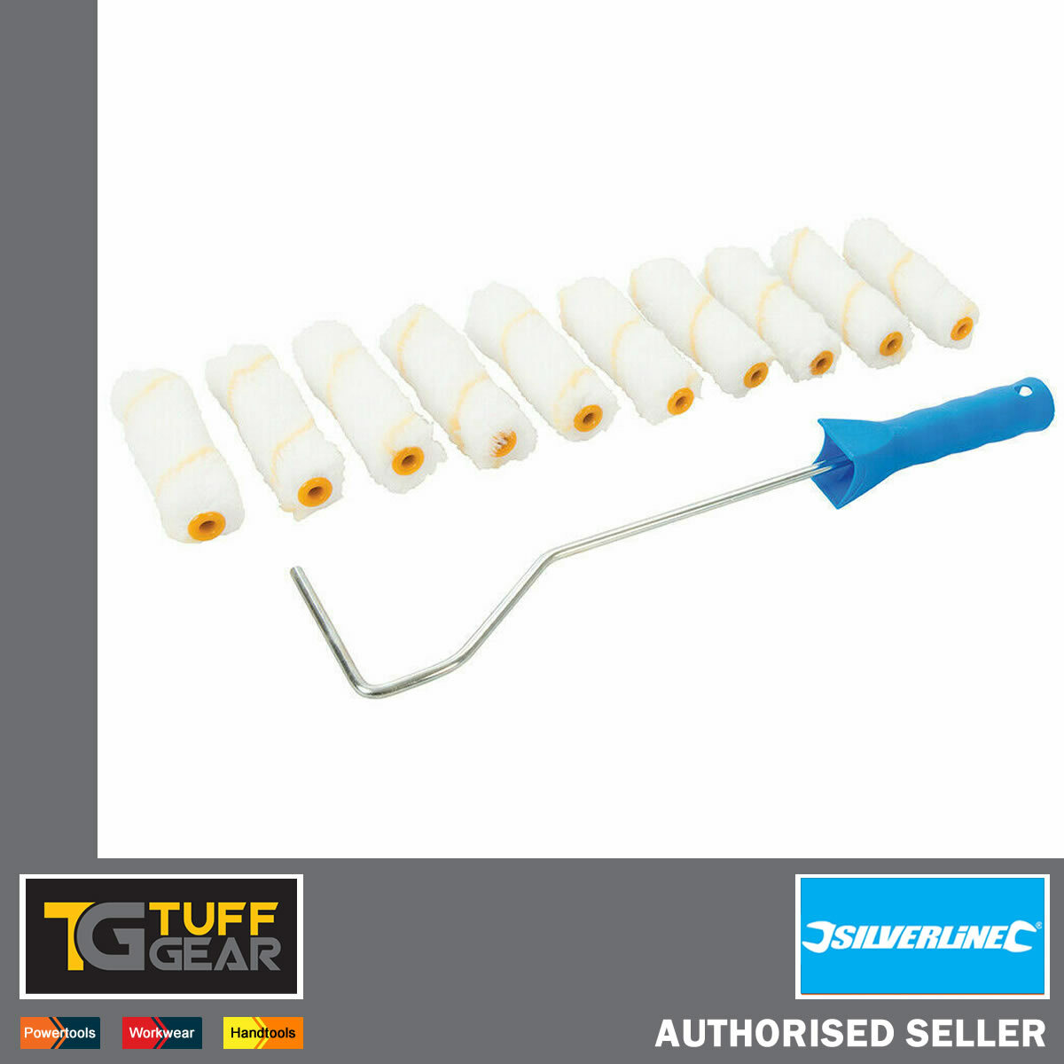 Mini Roller Frame, Radiator Roller, 10 Sleeves For Emulsion & Quick ...