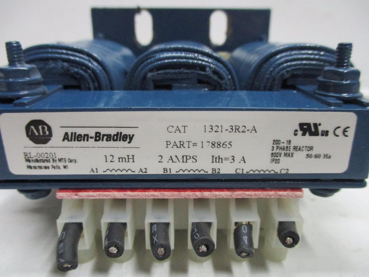 Allen Bradley 1321-3r2-a Line Reactor 2 Amp 600v 178865 for sale online ...