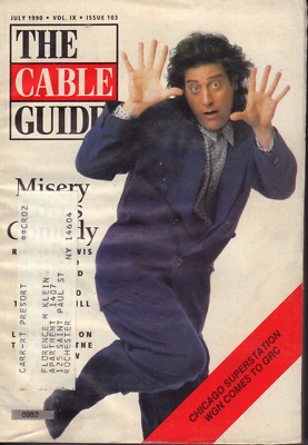 The Cable Guide Magazine July 1990 Richard Lewis 090917nonjhe | eBay