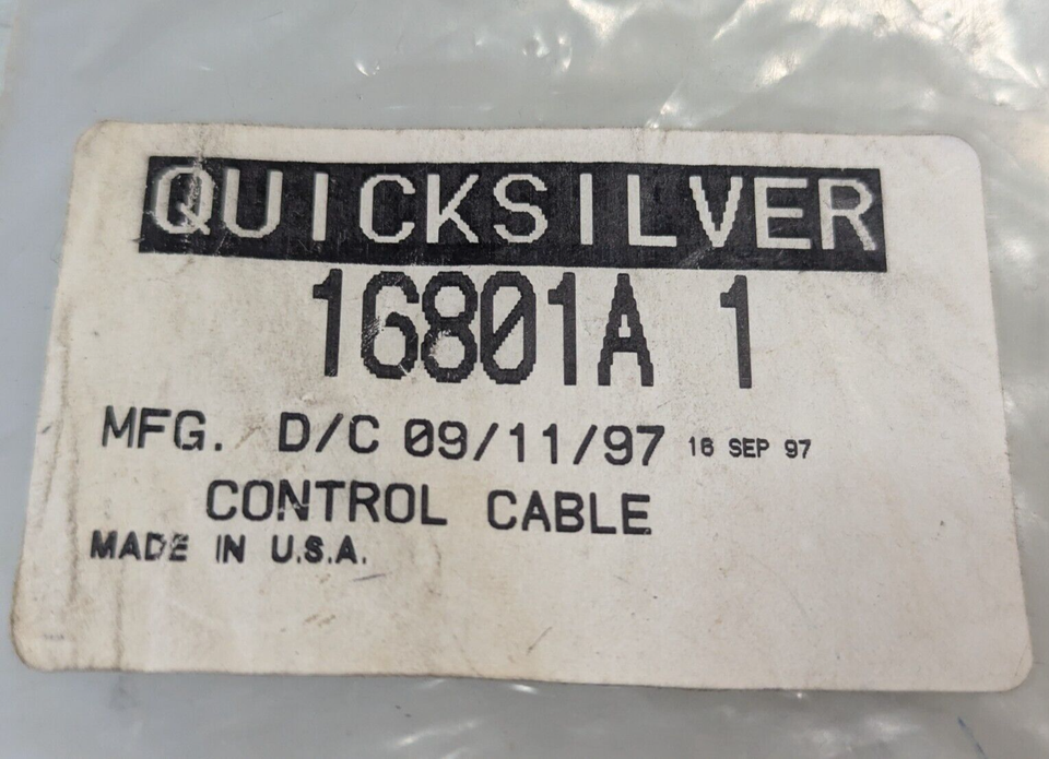 Genuine Mercury Outboard Steering Control Cable Kit 16801A1 NEW OEM | eBay