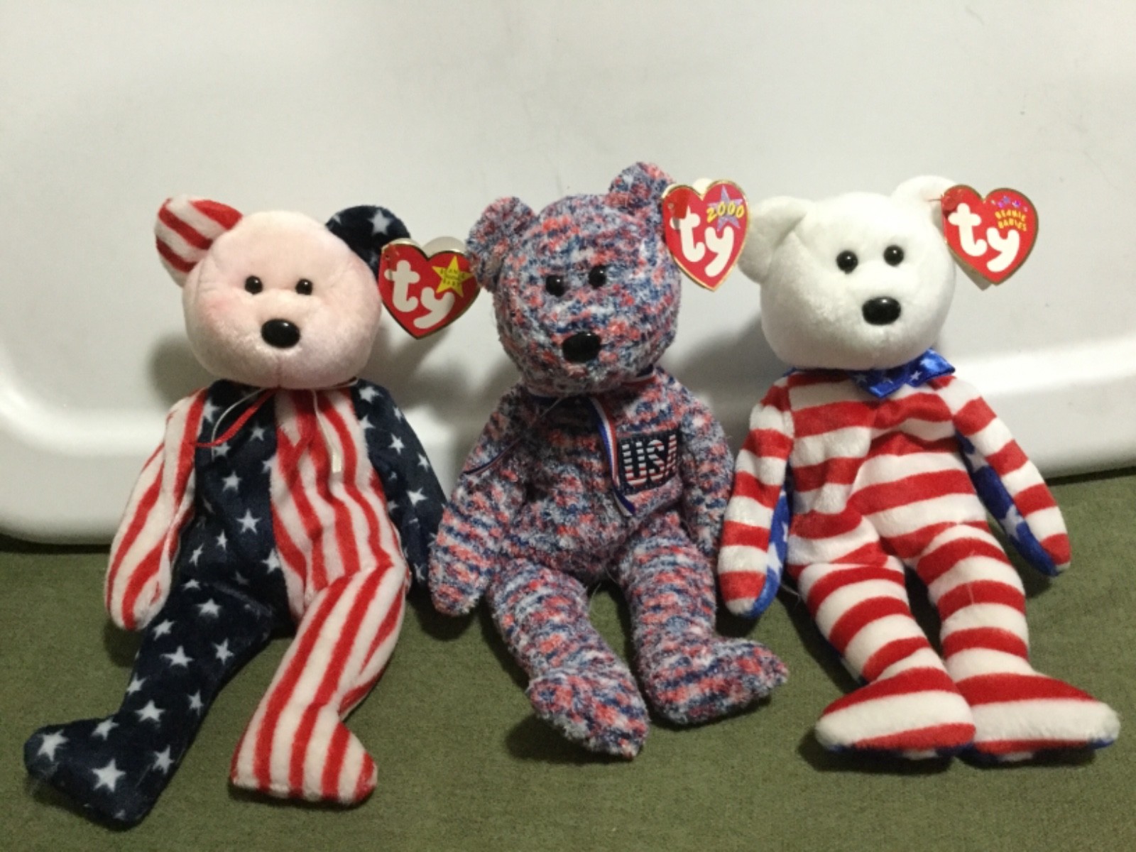 3 USA TY Beanie Babies- Spangle, USA, Liberty | eBay