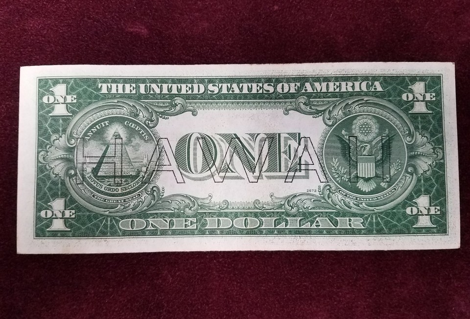 1935A One Dollar Hawaii Overprint War Time Currency RARE A-C Block ...