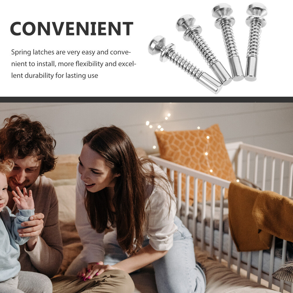 4pcs Window Screen Plunger Latches Security Spring Latches for Cages ...