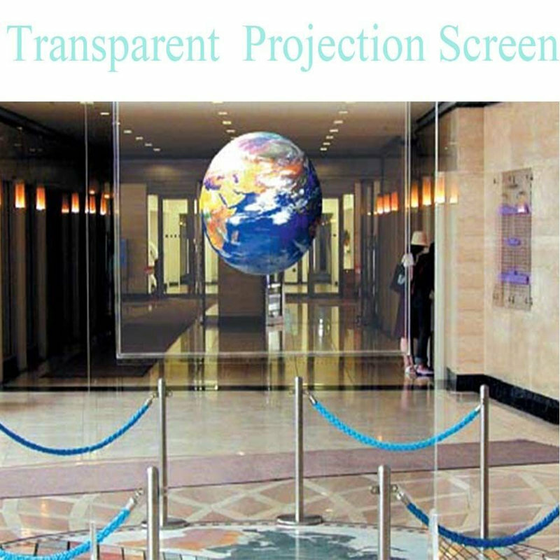 Transparent Holographic Clear Rear Projection Screen Film Self Adhesive ...