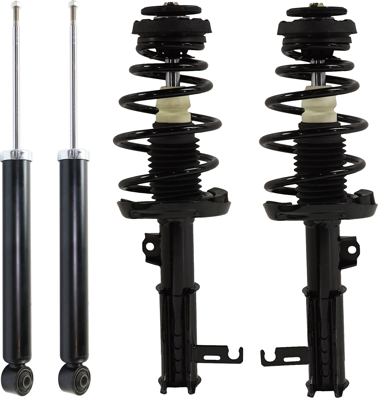 Front and Rear Loaded Strut with Right (Passenger) and Left (Driver ...