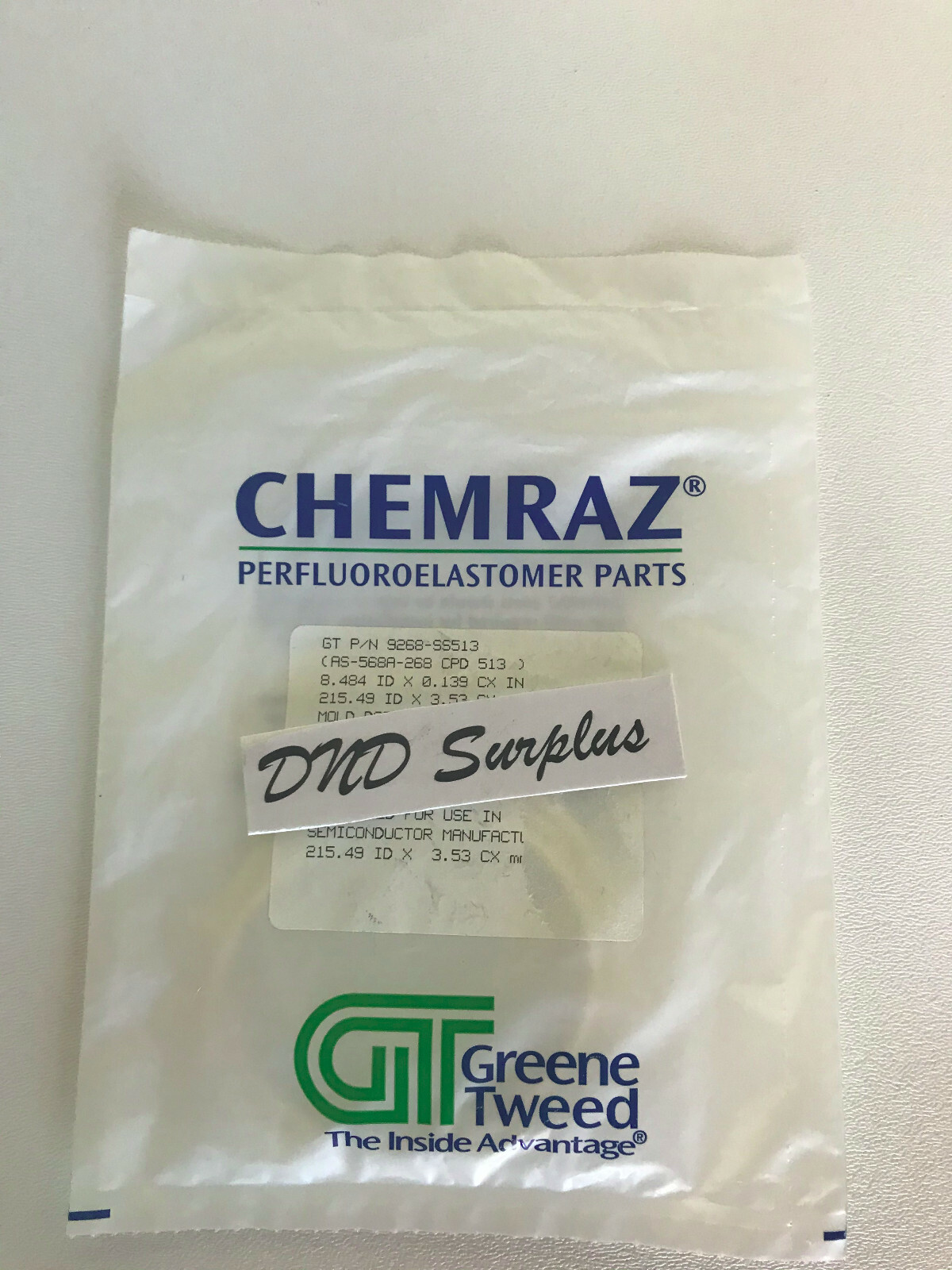 Applied Materials CHEMRAZ O-RING 9268-SS513 8.484 ID X 0.139 CX | eBay