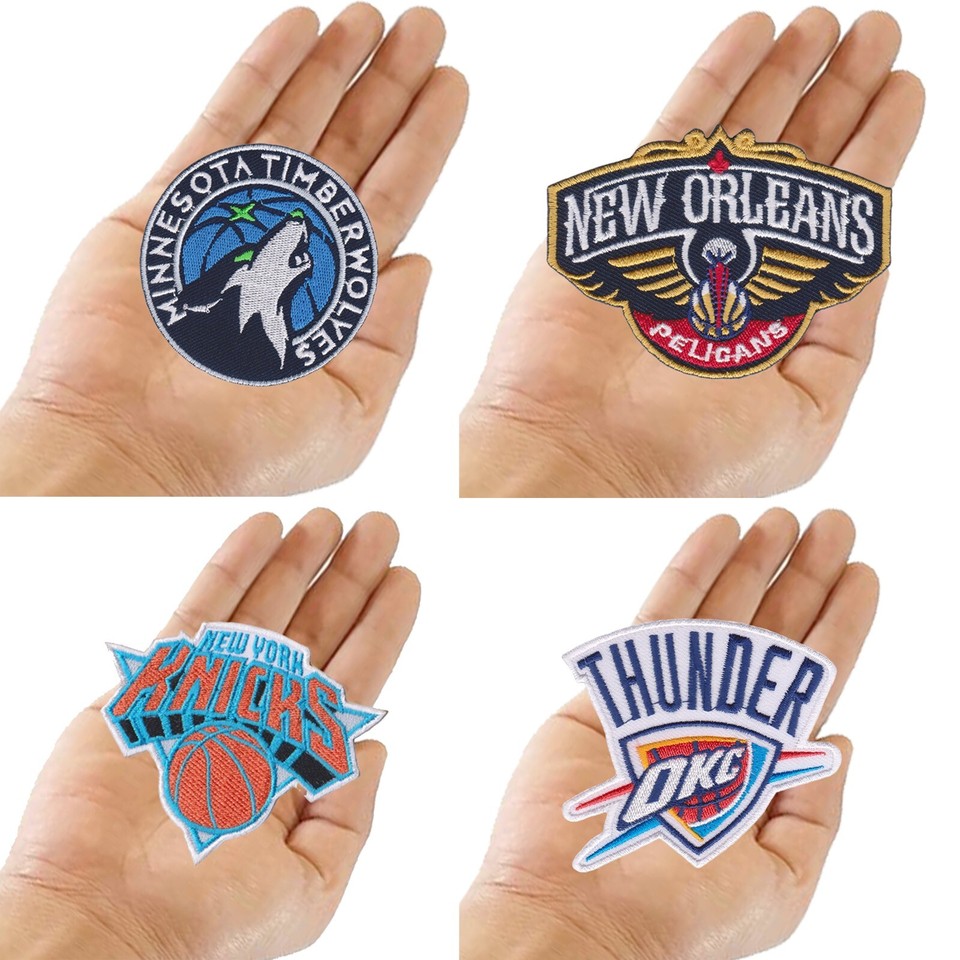 33 pcs NBA National Basketball Association Logo Sew Embroidered Iron On ...
