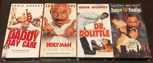 Eddie Murphy VHS Lot Of 4: Daddy Day Care, Holy Man, Dr. Doolittle ...