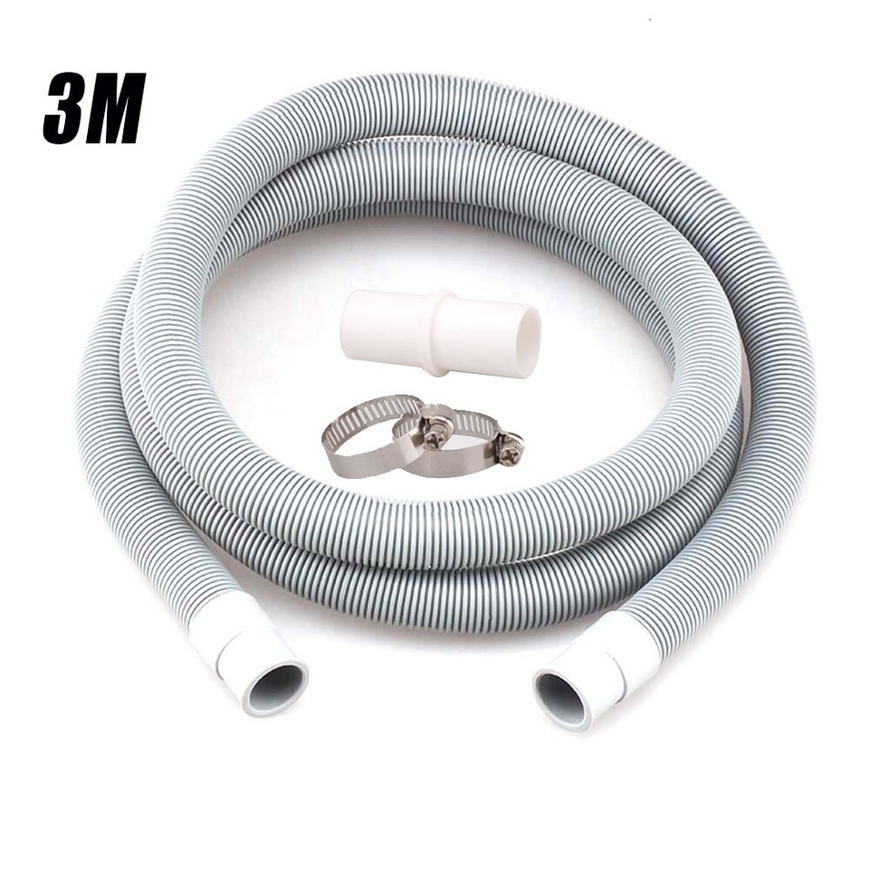 3/2/1M Universal Washing Machine Dishwasher Drain Waste Hose Extension ...
