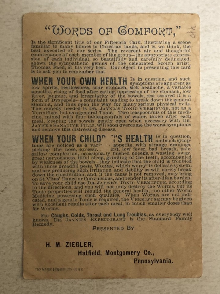 Dr Jayne’s Expectorate Victorian Trade Card Quack Medicine VTC7 | eBay