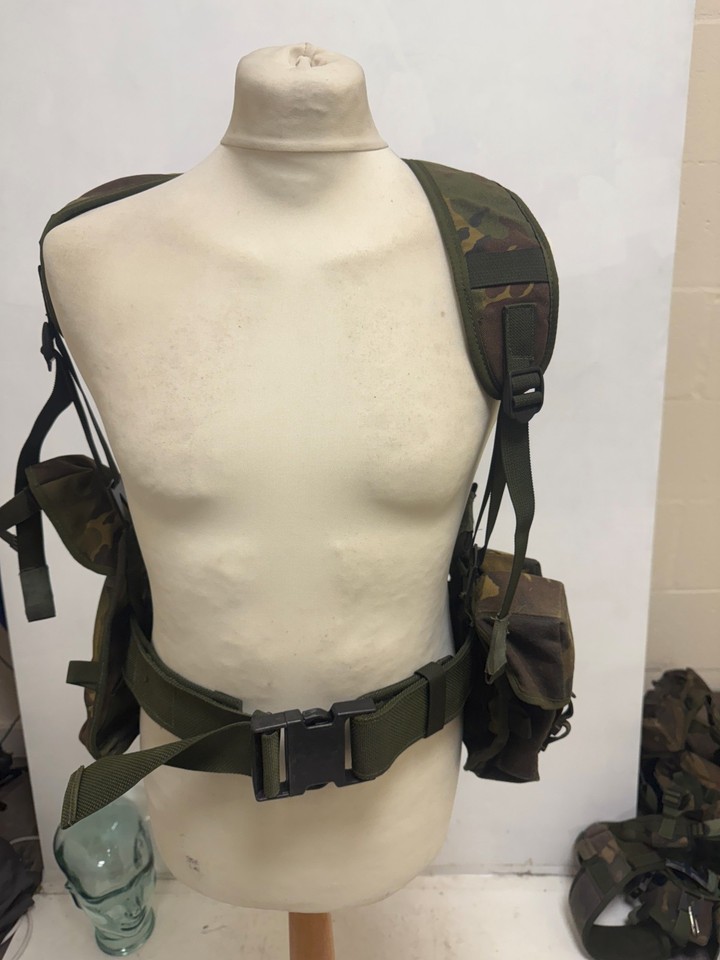 British Army Surplus Woodland DPM Webbing Set and Pouches Belt Yoke #1 ...