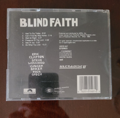 MFSL Ultradisc II Gold CD - Blind Faith- like new / very rare / scarce ...