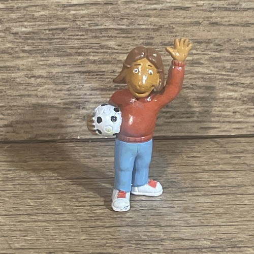 PBS 2000 Arthur Aardvark Hasbro Mini Figure 1 1/2” Francine W/ Soccer ...