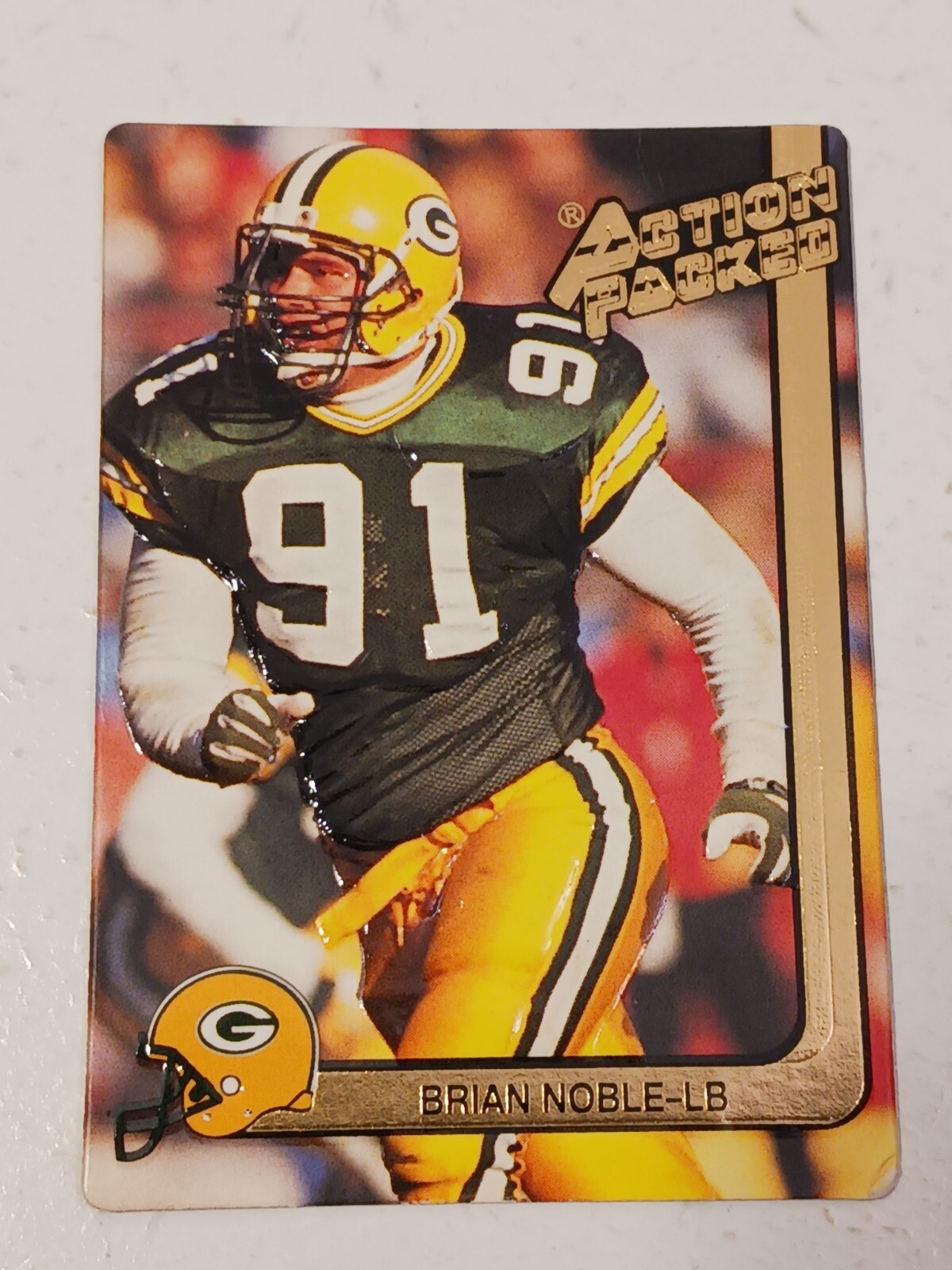 Brian Noble Green Bay Packers 1991 Action Packed Card #87 | eBay