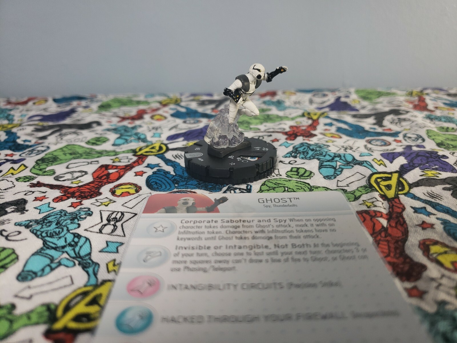 Heroclix Invincible Iron Man set Ghost #036 Rare figure w/card! | eBay