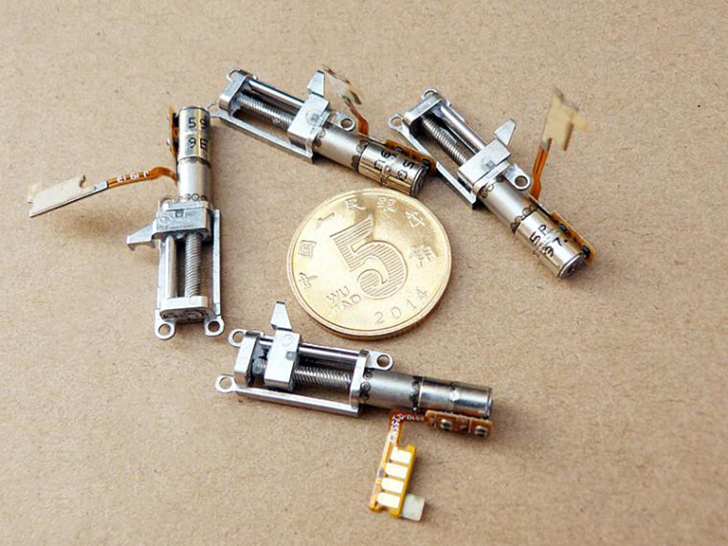 4mm 2-Phase 4-Wire Micro Precision Gear Stepper Motor Metal Slider ...