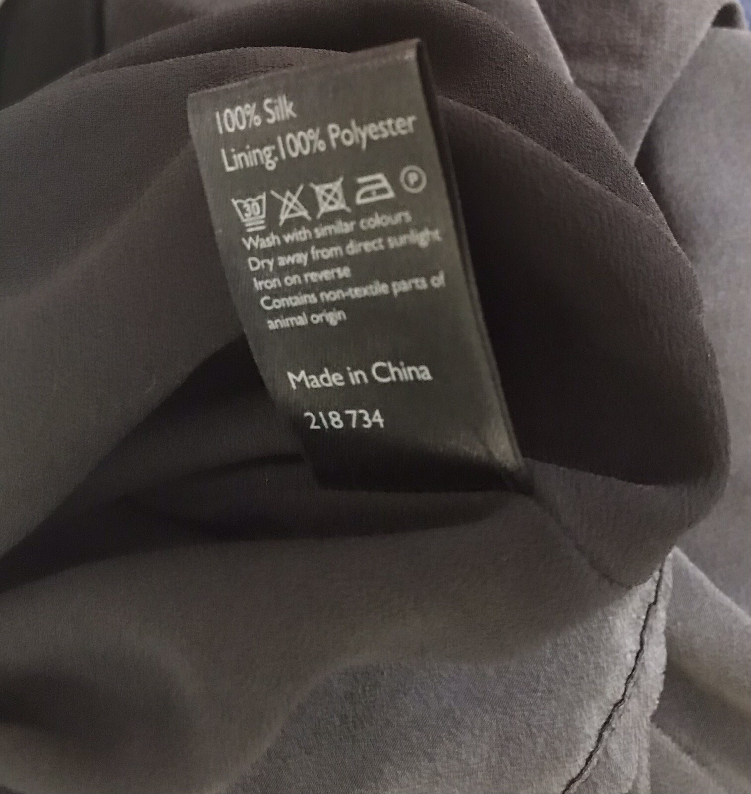 Modern Rarity Beautiful Black Pure Silk Strap Dress S… - Gem