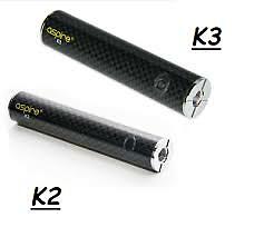 Aspire K2, K3,Kit Batteries Black / Pink E-Cig Battery 100% Authentic ...