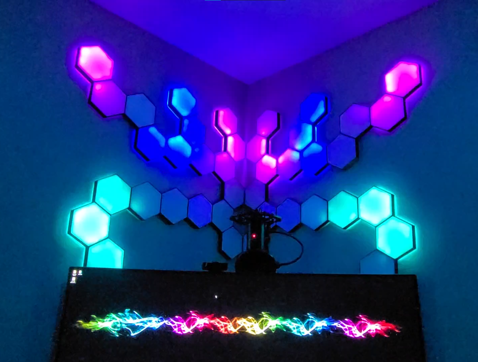 DIY HEXALEAF NANOLEAF KIT 6.5" PANELS - LED's NOT INCLUDED & ASSEMBLY ...