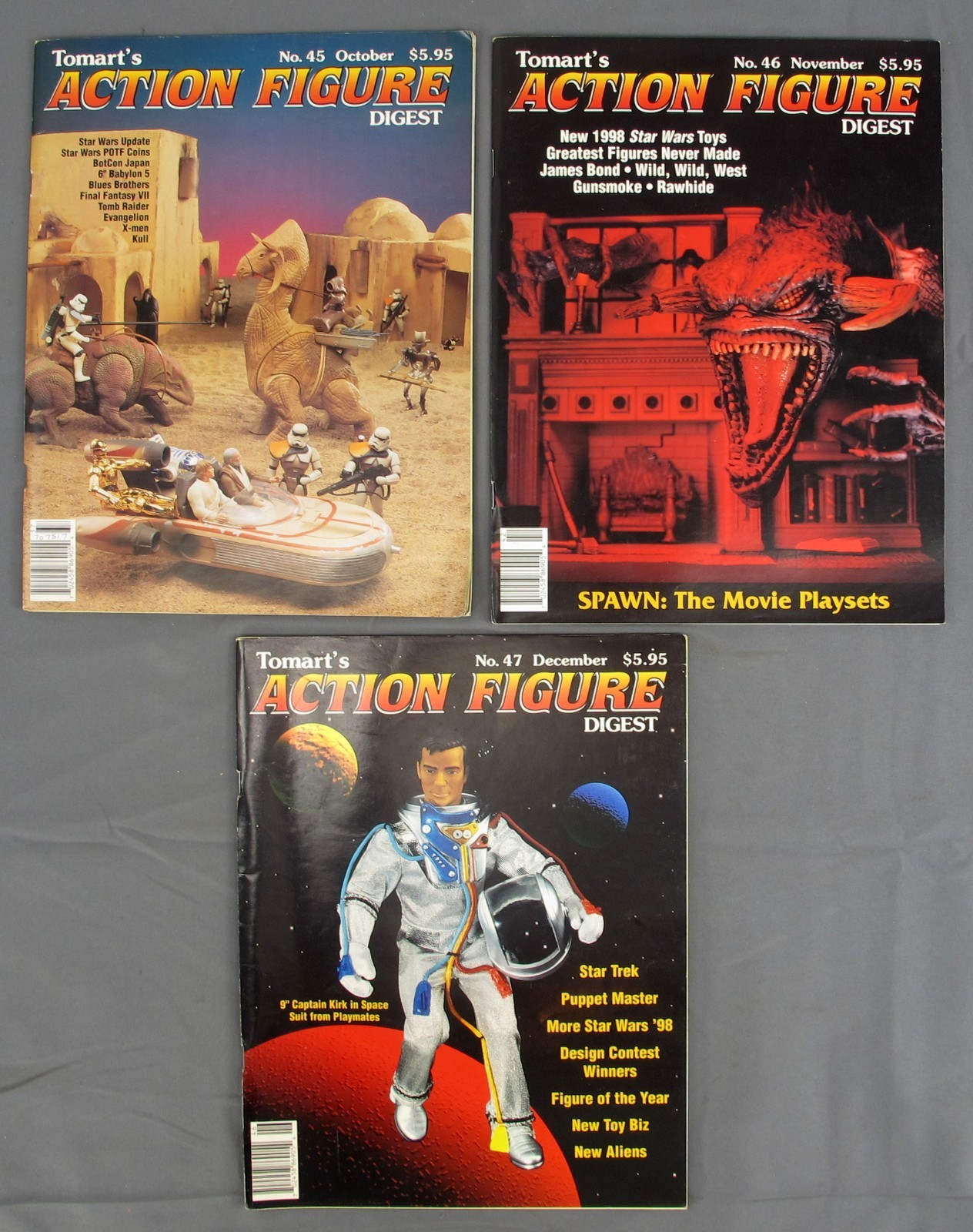 3x Tomart's Action Figure Digest #45 October #46 November & #47 ...