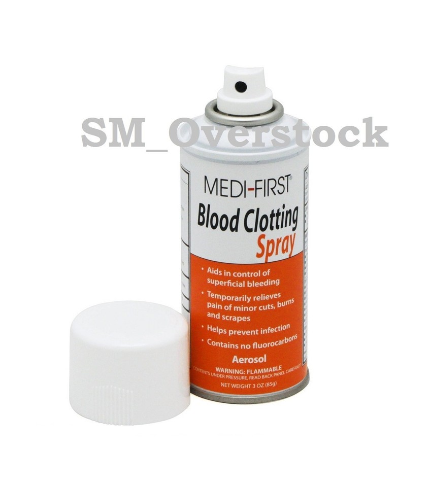 Blood Clotting Spray Quick Clot First Aid Wound Treatment Spray 3oz ...