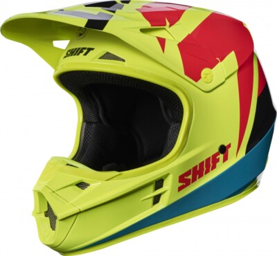 Shift Whit3 Tarmac Helmet Helm Fluo Yellow Neon Gelb Größe M Motocross ...