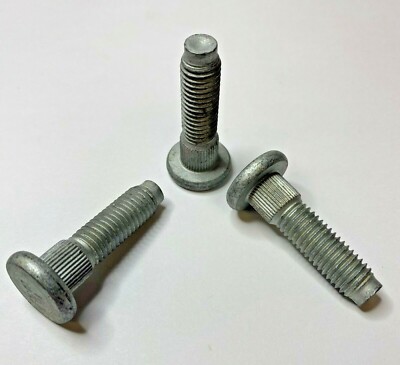 10-Pack M10-1.5 x 36 mm Knurled-Neck Carriage/Stake Bolts, Grade 10.9 ...