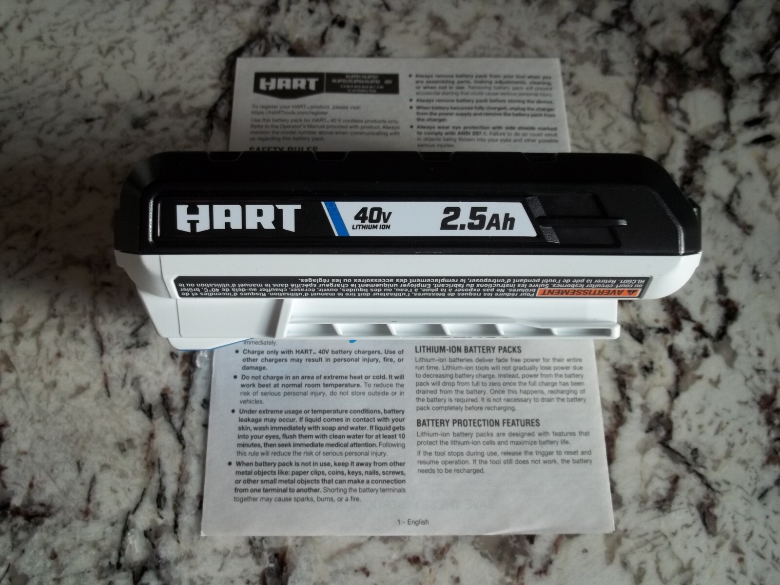 Hart 40V 4.0 AH Lithium-Ion Battery HLBP02 40 Volt ️ for sale online | eBay