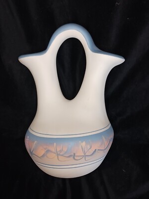New West Pottery Wedding Ceremonial Vase Double Southwestern Hand ...